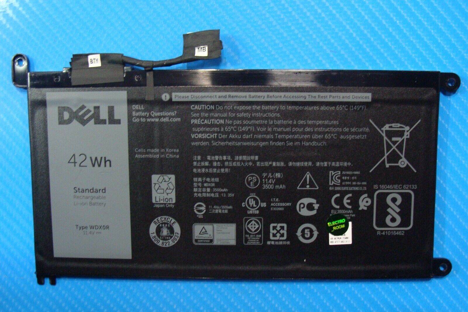 Dell Inspiron 14” 14 5482 2in1 Battery 11.4V 42Wh 3500mAh WDX0R CYMGM ...