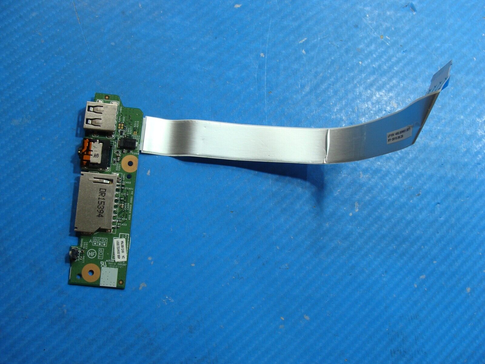 Lenovo Edge 15.6" 15 80K9 OEM USB Audio Card Reader Board w/Cable 455 ...