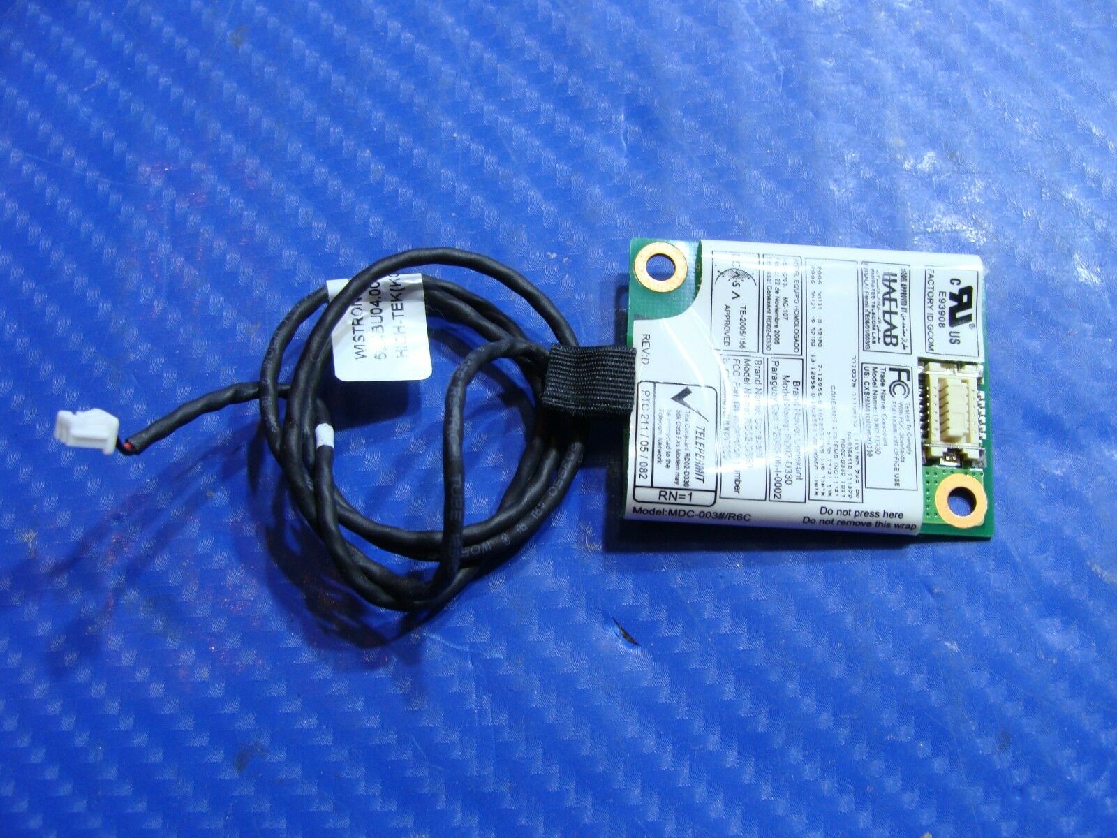Gateway NV59 NV5927U 15.6" Genuine Laptop Modem Card w/ Cable RD02-D330
