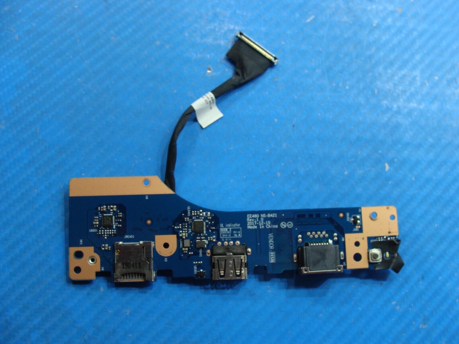 Lenovo ThinkPad E485 14" USB Power Button Board w/Cable NS-B421